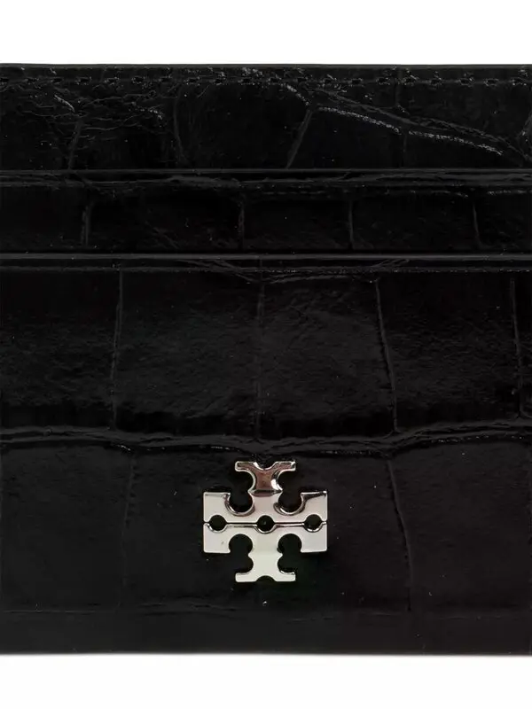Tory Burch Croc-effect Logo-plaque Card Holder