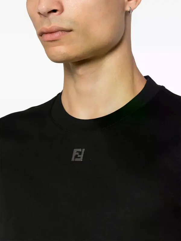Fendi Logo-plaque T-shirt