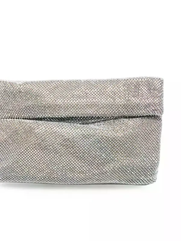 TWENTY FOURHAITCH Dunham Crystal-embellished Foldover Clutch Bag