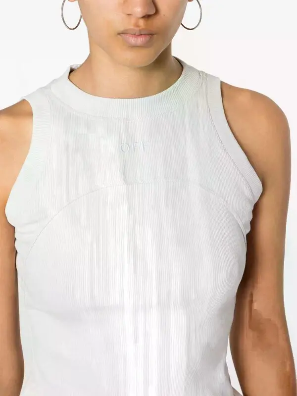 Off-White Logo-embroidered Top