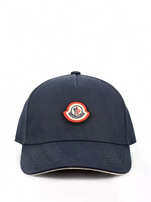 Moncler Logo-patch Baseball Cap - Blue