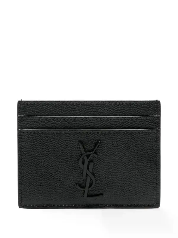 Saint Laurent Cassandre-logo Leather Card Holder