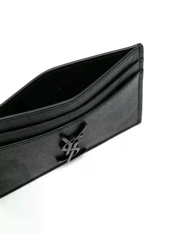 Saint Laurent Cassandre-logo Leather Card Holder