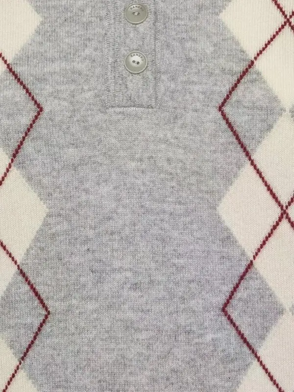 Sandro Argyle Short-sleeve Polo Shirt
