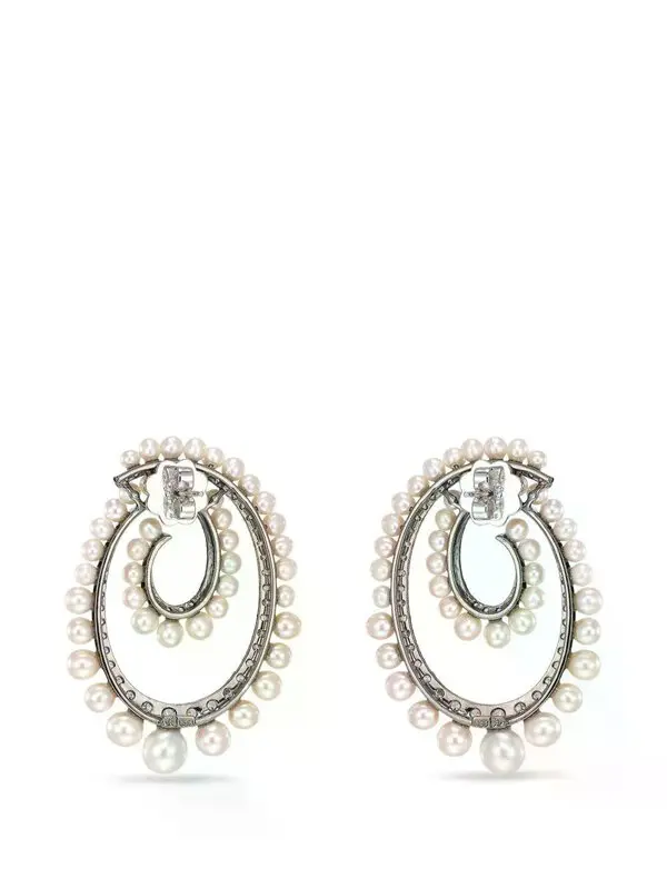 ANABELA CHAN Vortex Pearl And Diamond Earrings