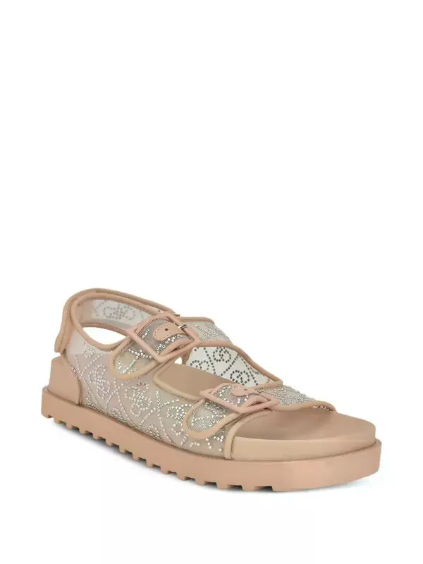 Guess Frella Rhinestone-embellished Mesh Sandals
