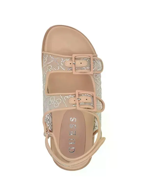 Guess Frella Rhinestone-embellished Mesh Sandals