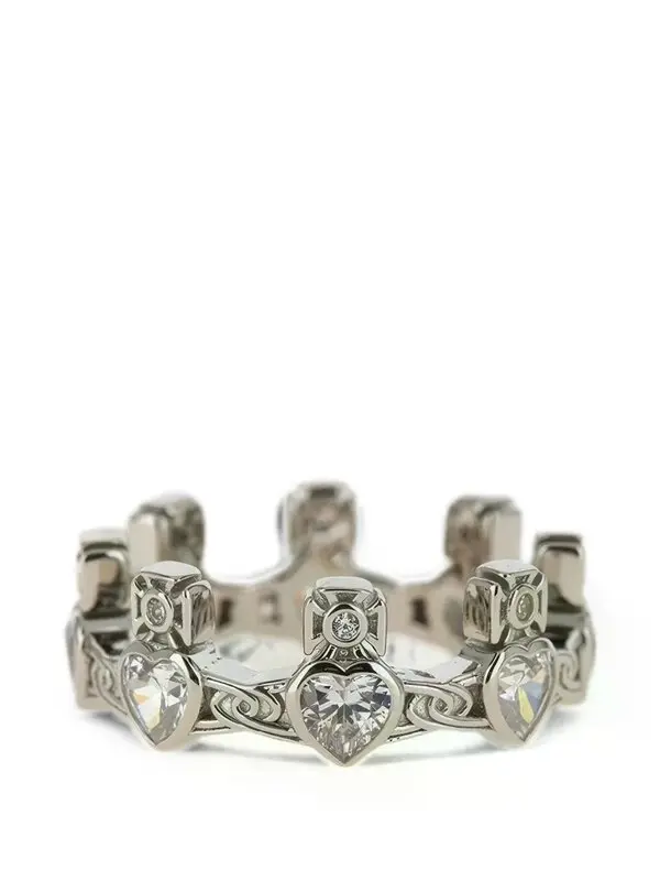 VIVIENNE WESTWOOD Renatta Crown Ring - Silver