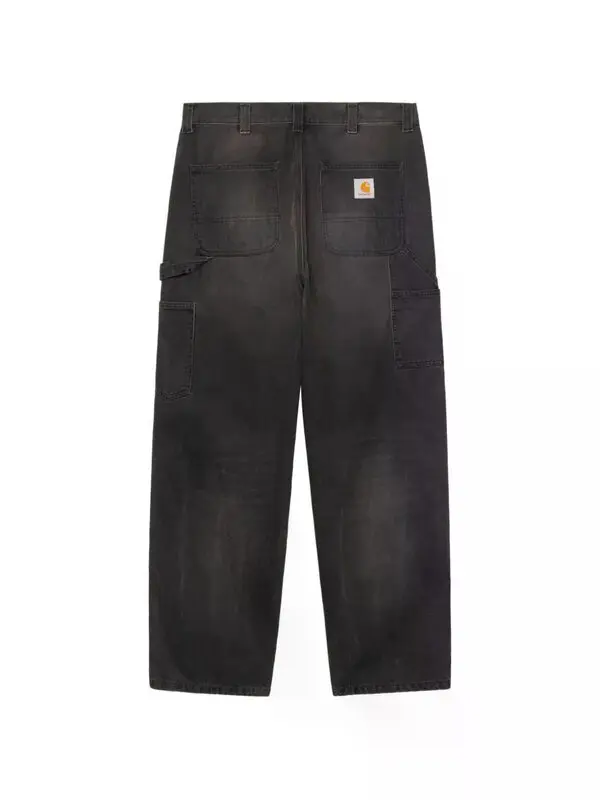 Carhartt Work In Progress Faded-effect Hammer-loop Jeans - Black