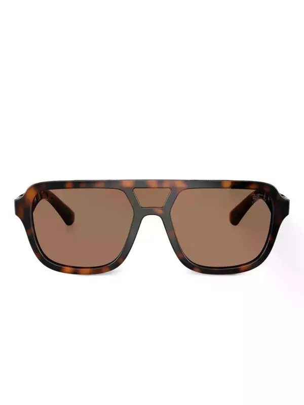 Burberry Tortoiseshell Pilot-frame Sunglasses - Brown