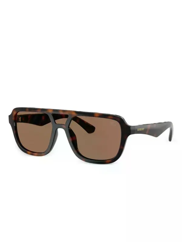 Burberry Tortoiseshell Pilot-frame Sunglasses