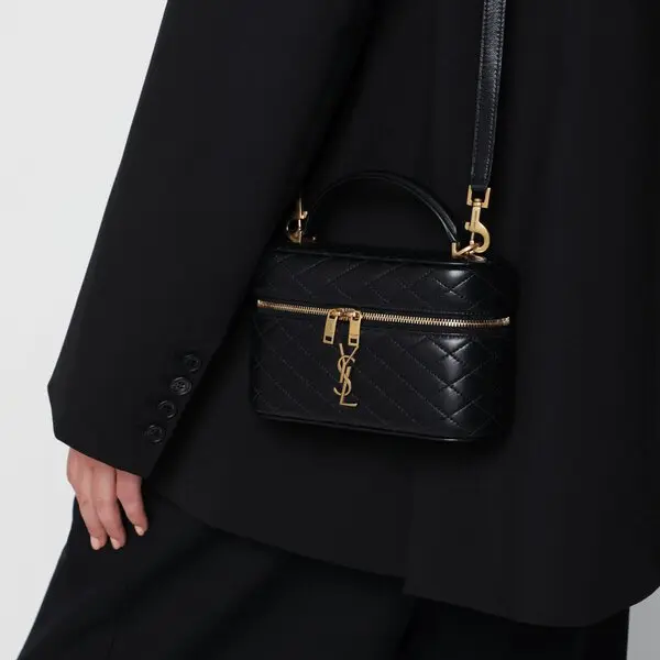 Saint Laurent Gaby Vanity Bag In Calfskin Leather
