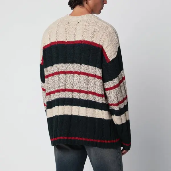 GOLDEN GOOSE Multicolour Striped Jumper In Alpaca Blend