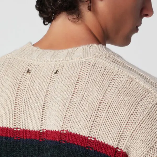 GOLDEN GOOSE Multicolour Striped Jumper In Alpaca Blend