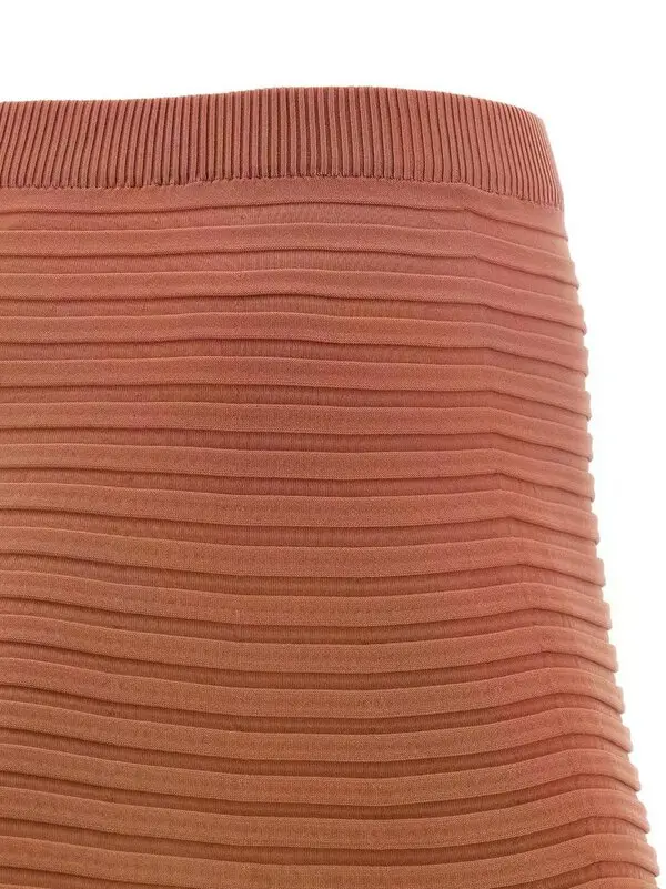 Issey Miyake Bounce Knit Pleated Midi Skirt