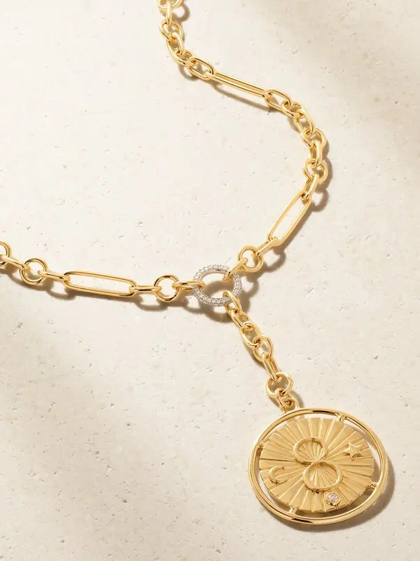 FOUNDRAE 18-karat Diamond Pendant Necklace - Gold