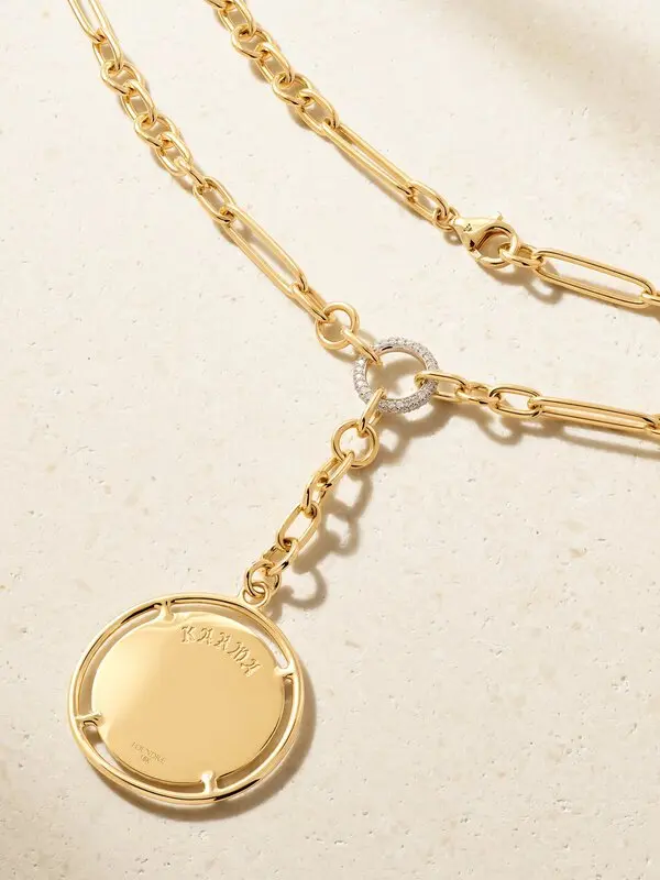FOUNDRAE 18-karat Diamond Pendant Necklace