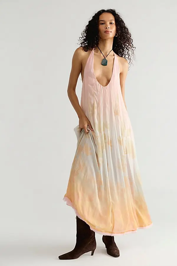 Free People Low Tide Maxi Dress At - Dawn Combo