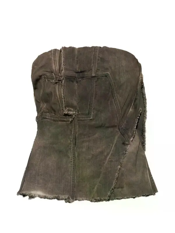 Rick Owens Frayed-edge Bandeau Top