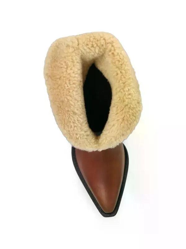 Chloé Azelan Shearling-trim Ankle Boots