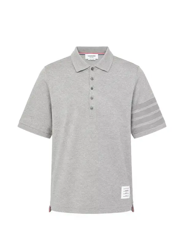 Thom Browne Jersey Ottoman 4-bar Polo - Grey