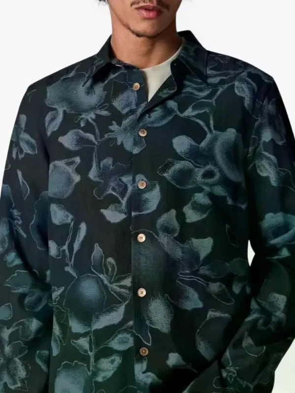 Paul Smith Floral-print Long-sleeve Shirt