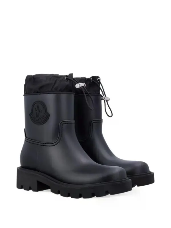 Moncler Kickstream Drawstring-top Logo-patch Ankle Boots