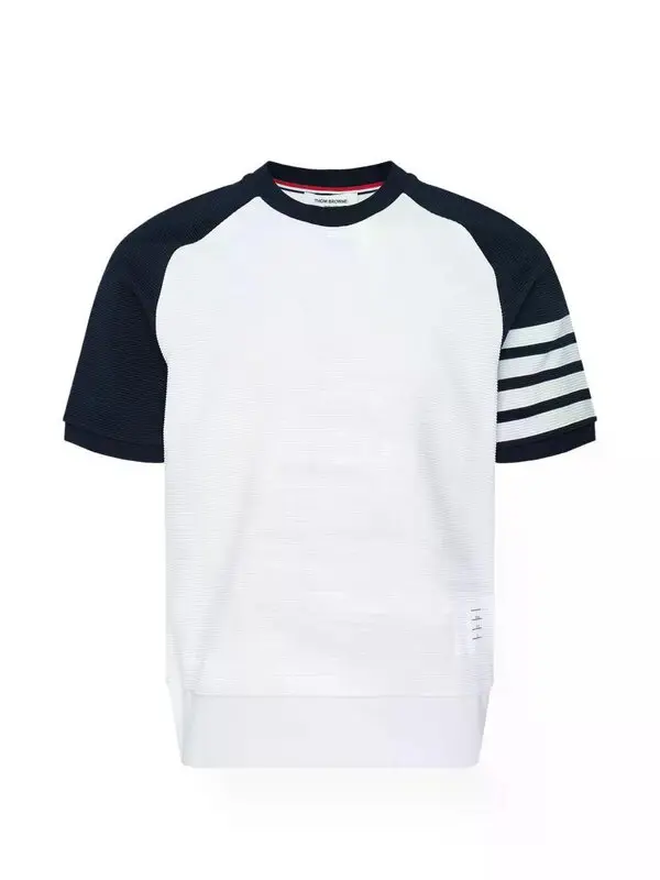 Thom Browne Short-sleeve Saddle Sweatshirt