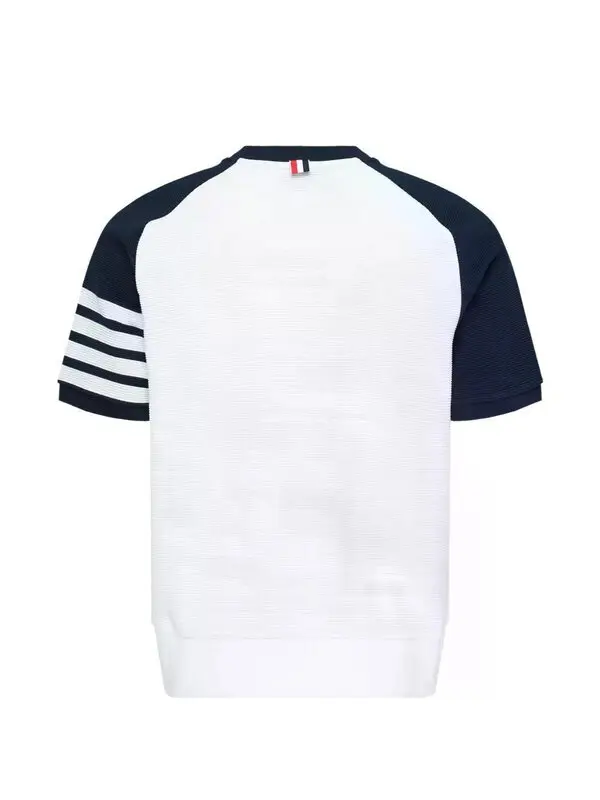 Thom Browne Short-sleeve Saddle Sweatshirt