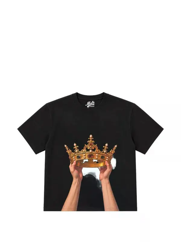 MELT Crown-print T-shirt - Black