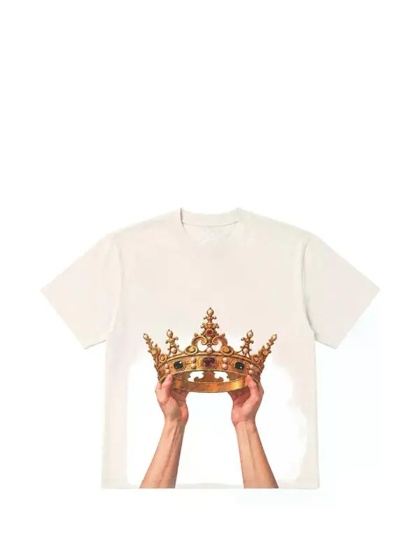 MELT Crown-print T-shirt - Neutrals