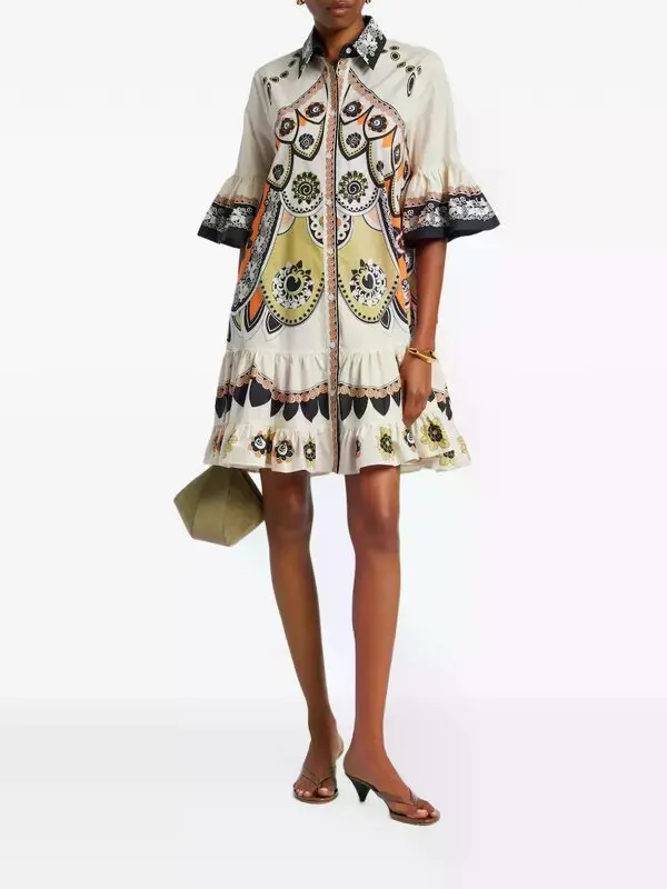 La DoubleJ Plume Placée Choux Mini Dress