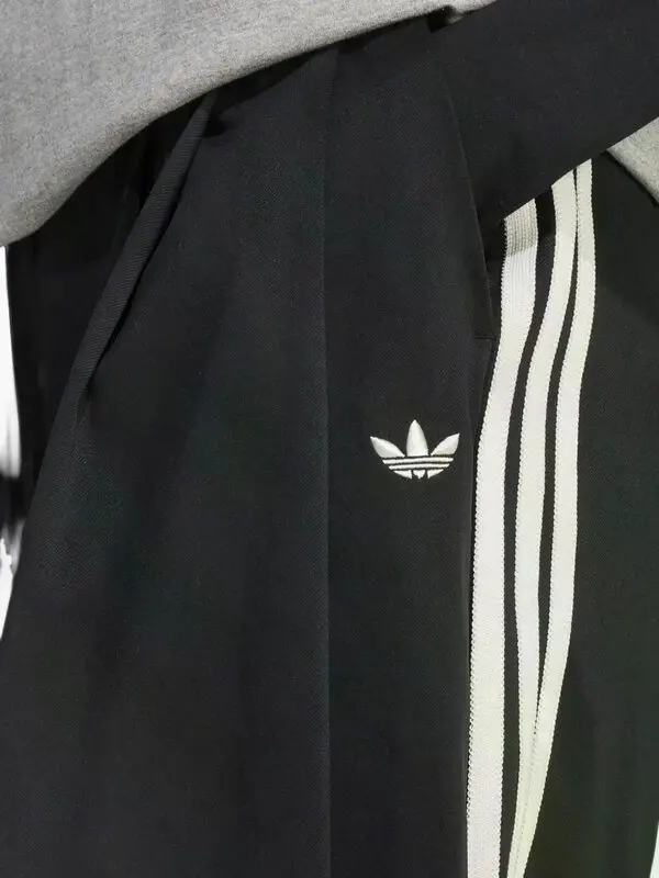 Adidas Pleated Side-stripe Trousers
