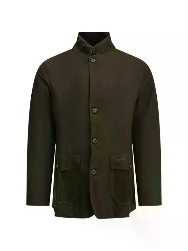 Barbour Lutz Buckled-collar Waxed-cotton Jaclet