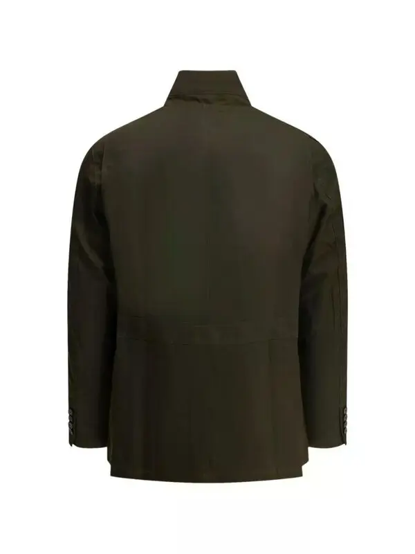 Barbour Lutz Buckled-collar Waxed-cotton Jaclet