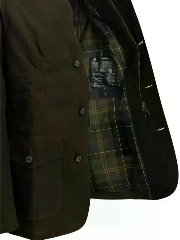 Barbour Lutz Buckled-collar Waxed-cotton Jaclet