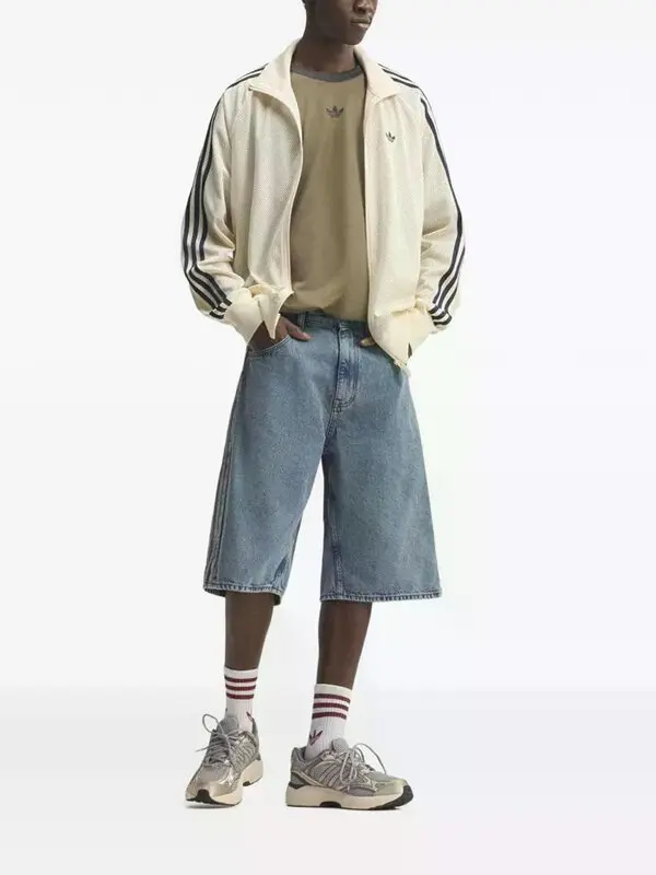 Adidas Firebird Adicolor Denim Shorts - Blue
