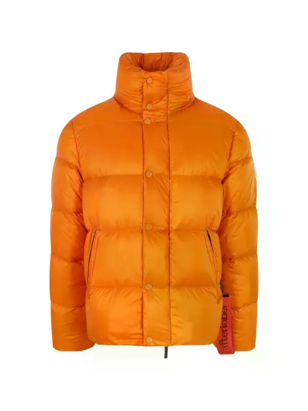 AFTER/LABEL Chamonix Logo-patch Down Jacket - Orange