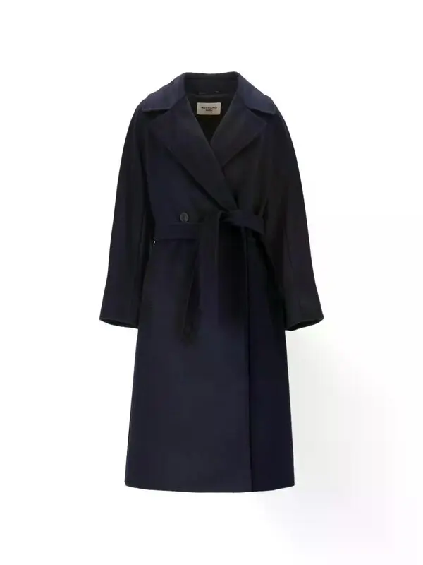 Max Mara Resina Double-breasted Wool Coat - Blue
