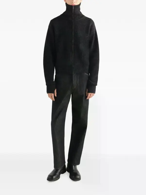 LEMAIRE Zipped Cardigan In Virgin Wool
