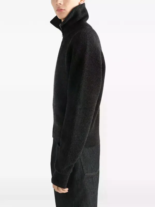 LEMAIRE Zipped Cardigan In Virgin Wool