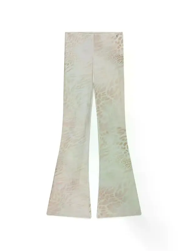 Guess Belen Animal-print Flared Trousers