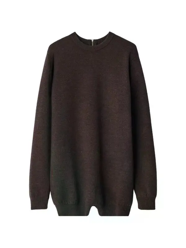LEMAIRE Relaxed Jumpsuit In Felted Merino Wool - Brown