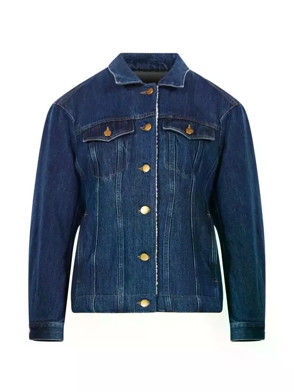 JIL SANDER Button-up Denim Jacket - Blue
