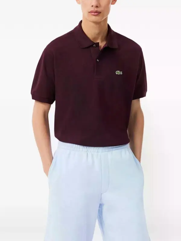 Lacoste Logo-patch Polo Shirt - Red