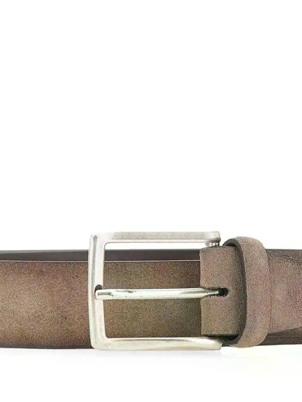 ALBERTO LUTI Suede Leather Belt - Neutrals