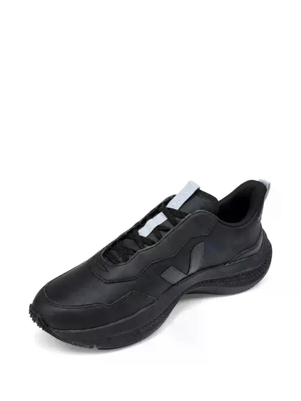 VEJA X Cfcl Logo-patch Leather Sneakers - Black