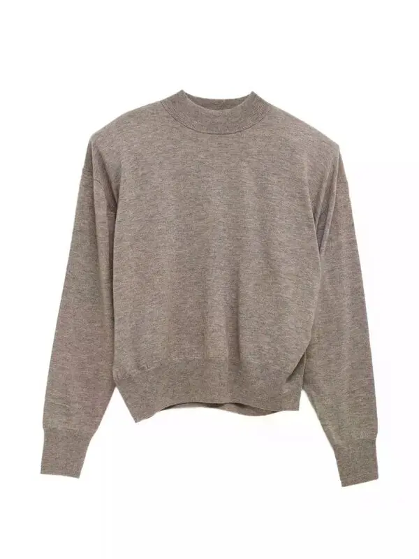 THE FRANKIE SHOP Padded-shoulder Mock-neck Sweater