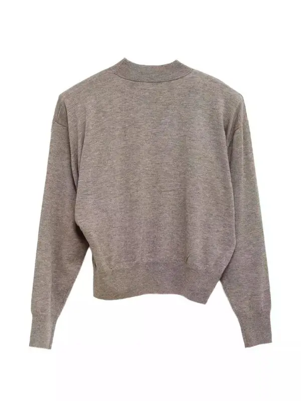 THE FRANKIE SHOP Padded-shoulder Mock-neck Sweater