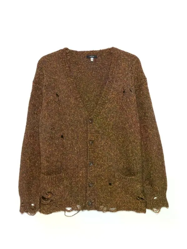 R13 Distressed Boyfriend Cardigan